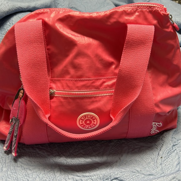 Kipling | Bags | Art Medium Kipling Barbie Tote Bag Pink | Poshmark